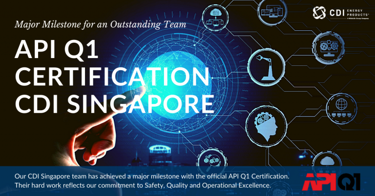 CDI Singapore Manufacturing Receives API Q1 Certification